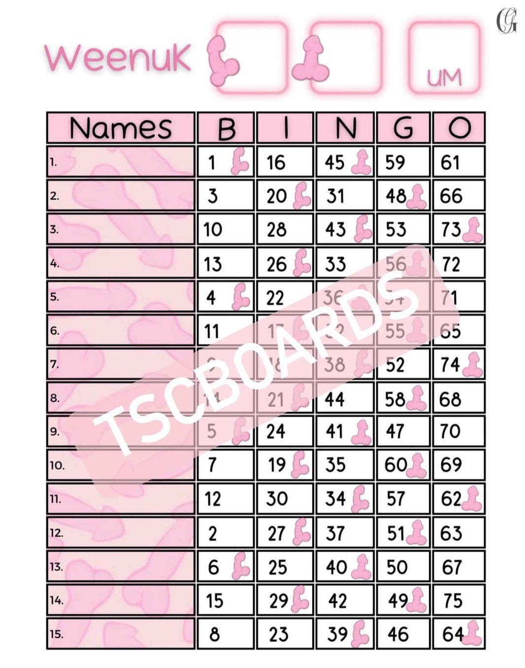 15 Lines – TSCBoards